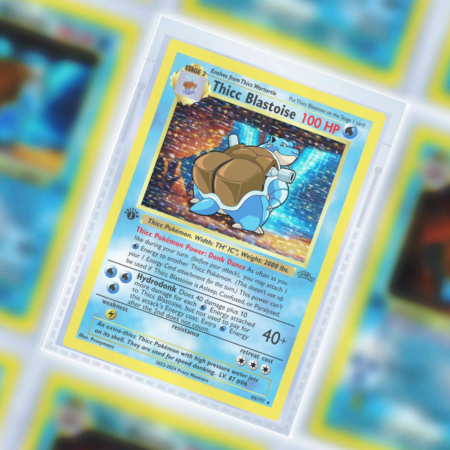 Thicc Pikachu Pokemon Card Collectible Display – Proxymons